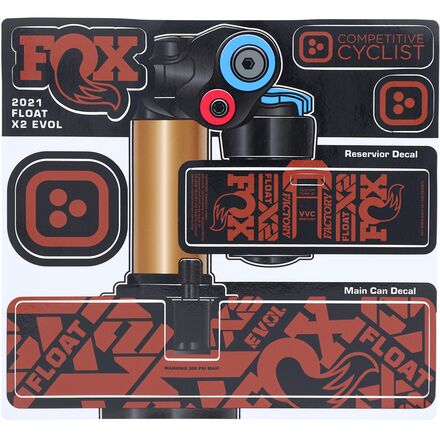 Stikrd Fox X2 Decal Kit - Bike